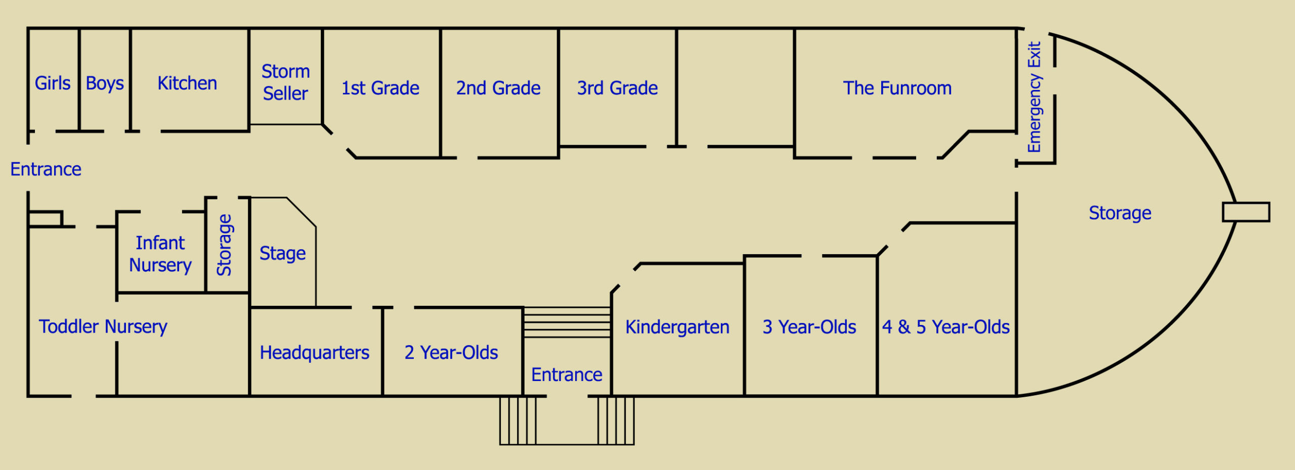 Ark layout - His Place Community Church