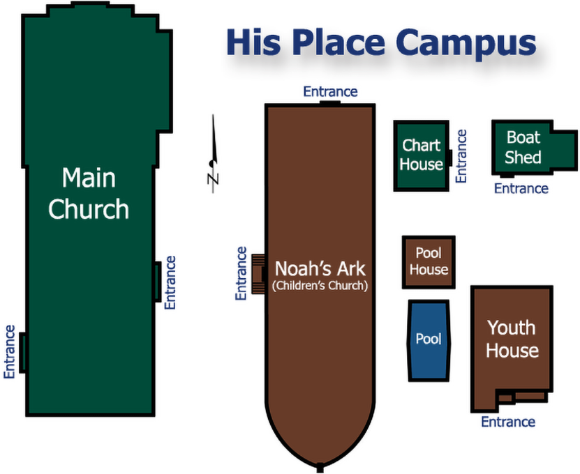 Campus Map - His Place Community Church