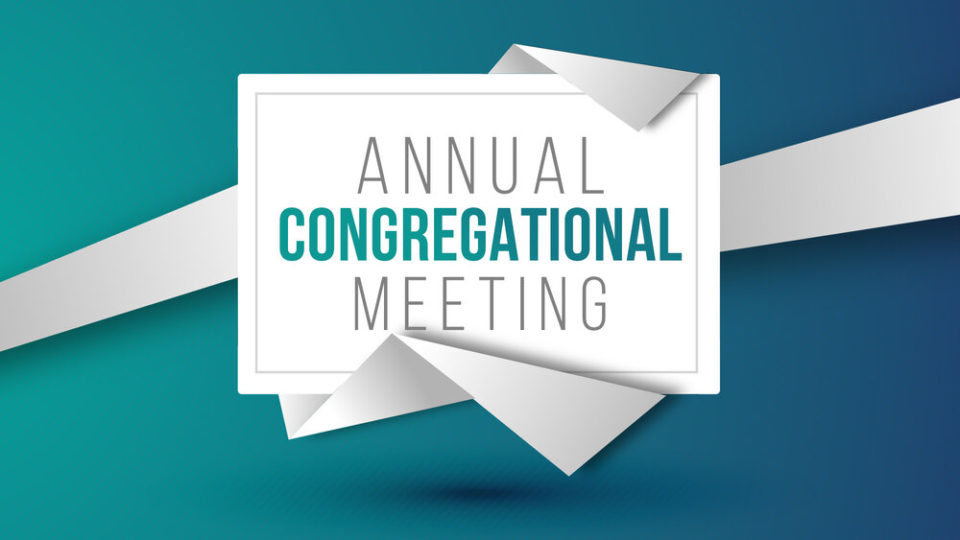 Congregational Meeting February 26th - His Place Community Church