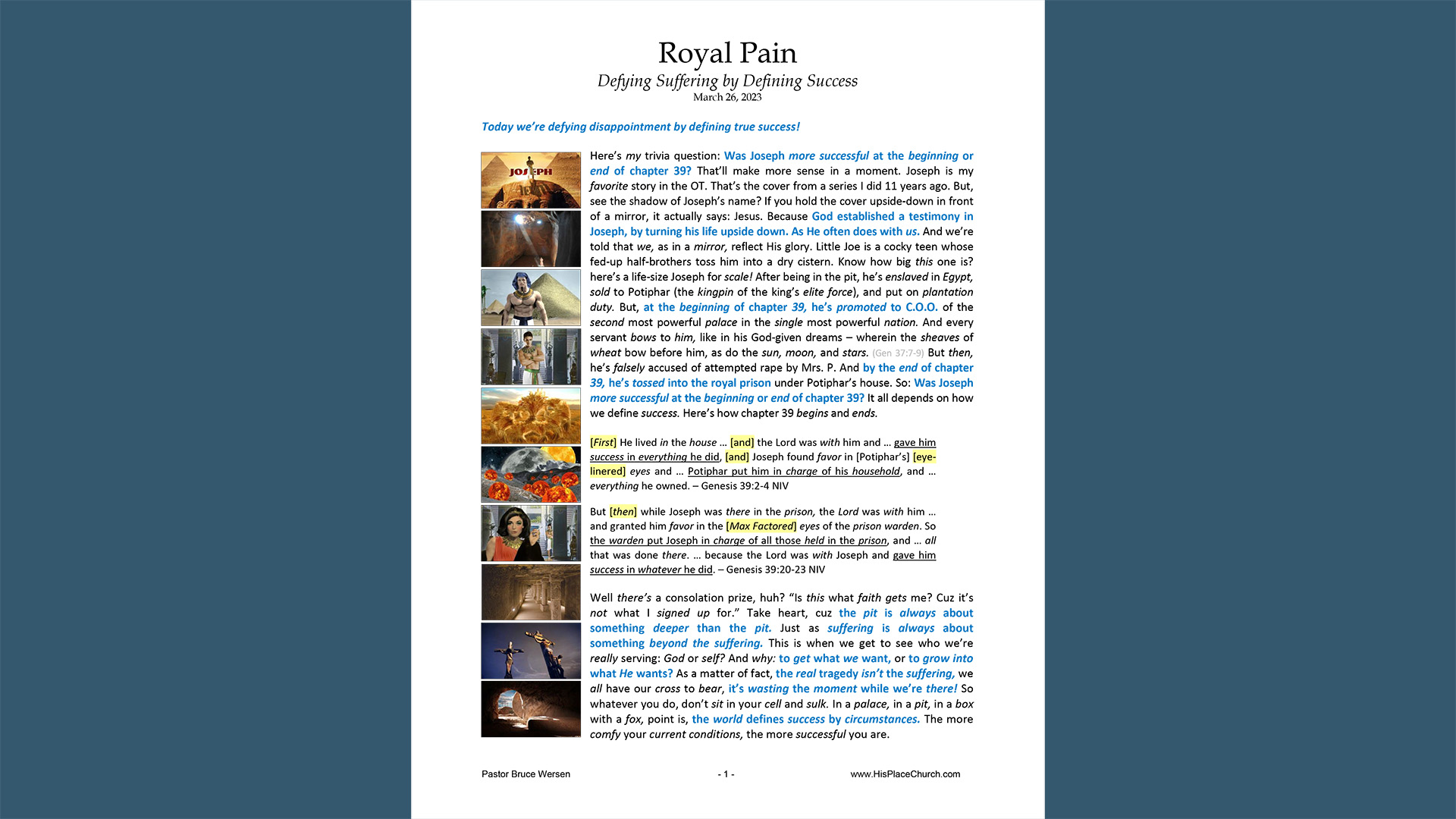 Royal Pain: Defying Suffering by Defining Success – His Place Community ...
