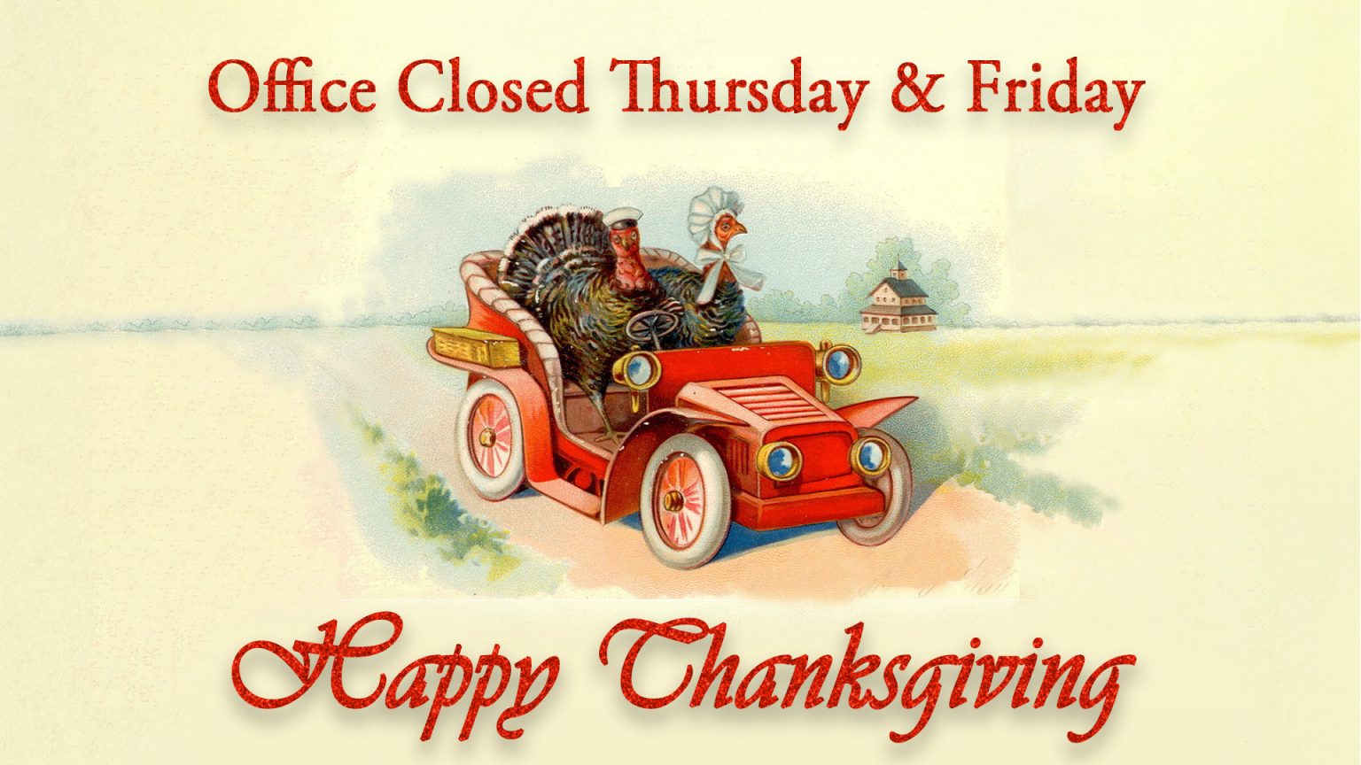 Office closed Thursday and Friday - His Place Community Church