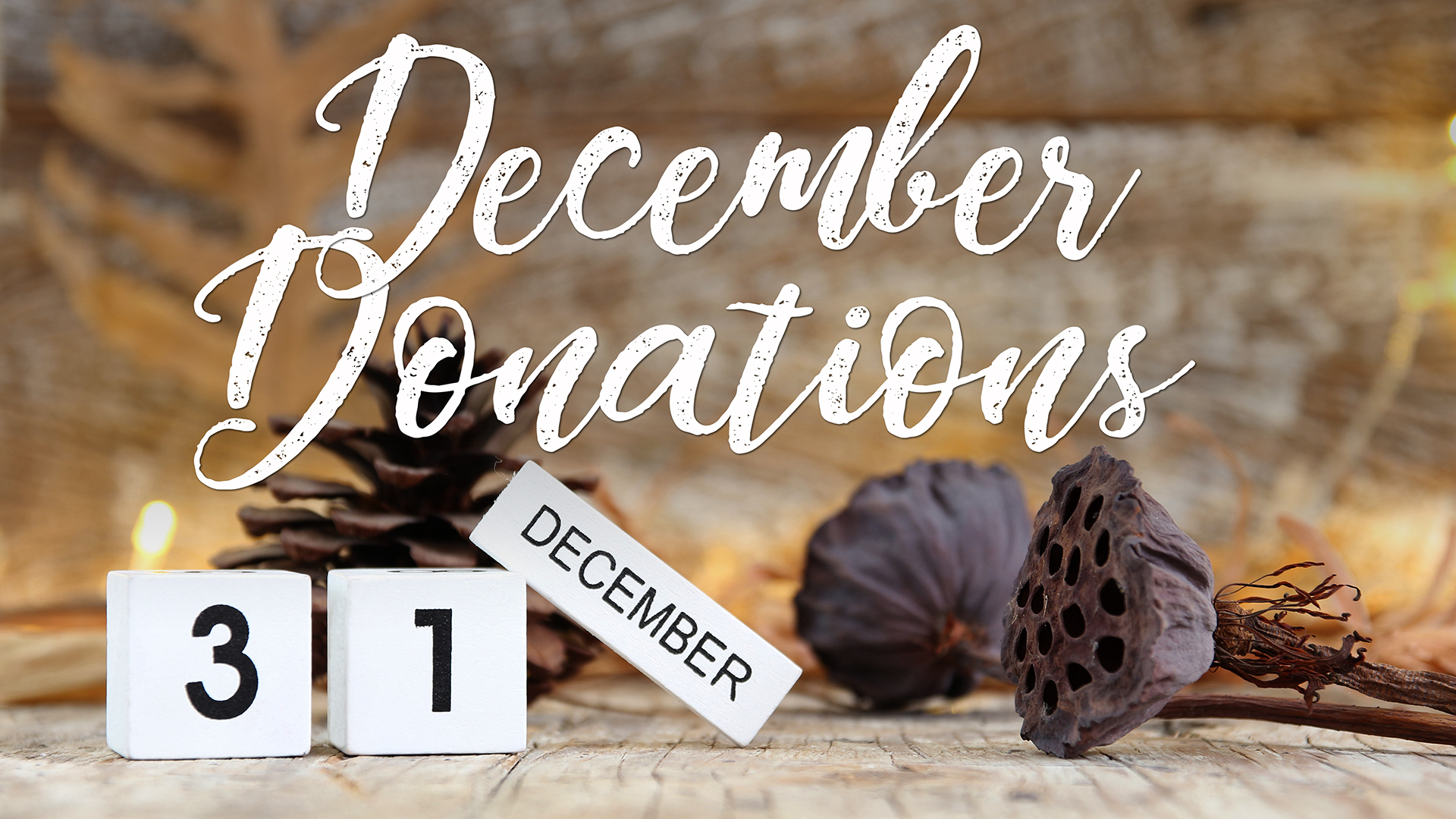 December Donations - His Place Community Church