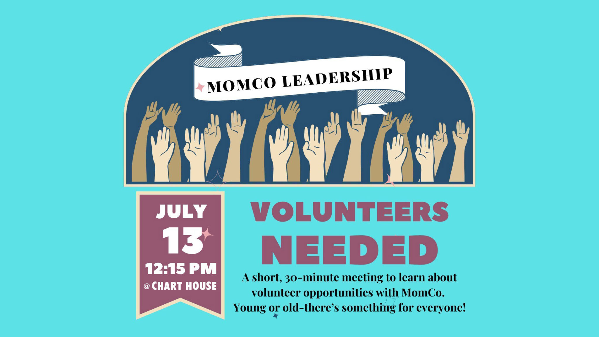 MomCo volunteer Q&A meeting - His Place Community Church