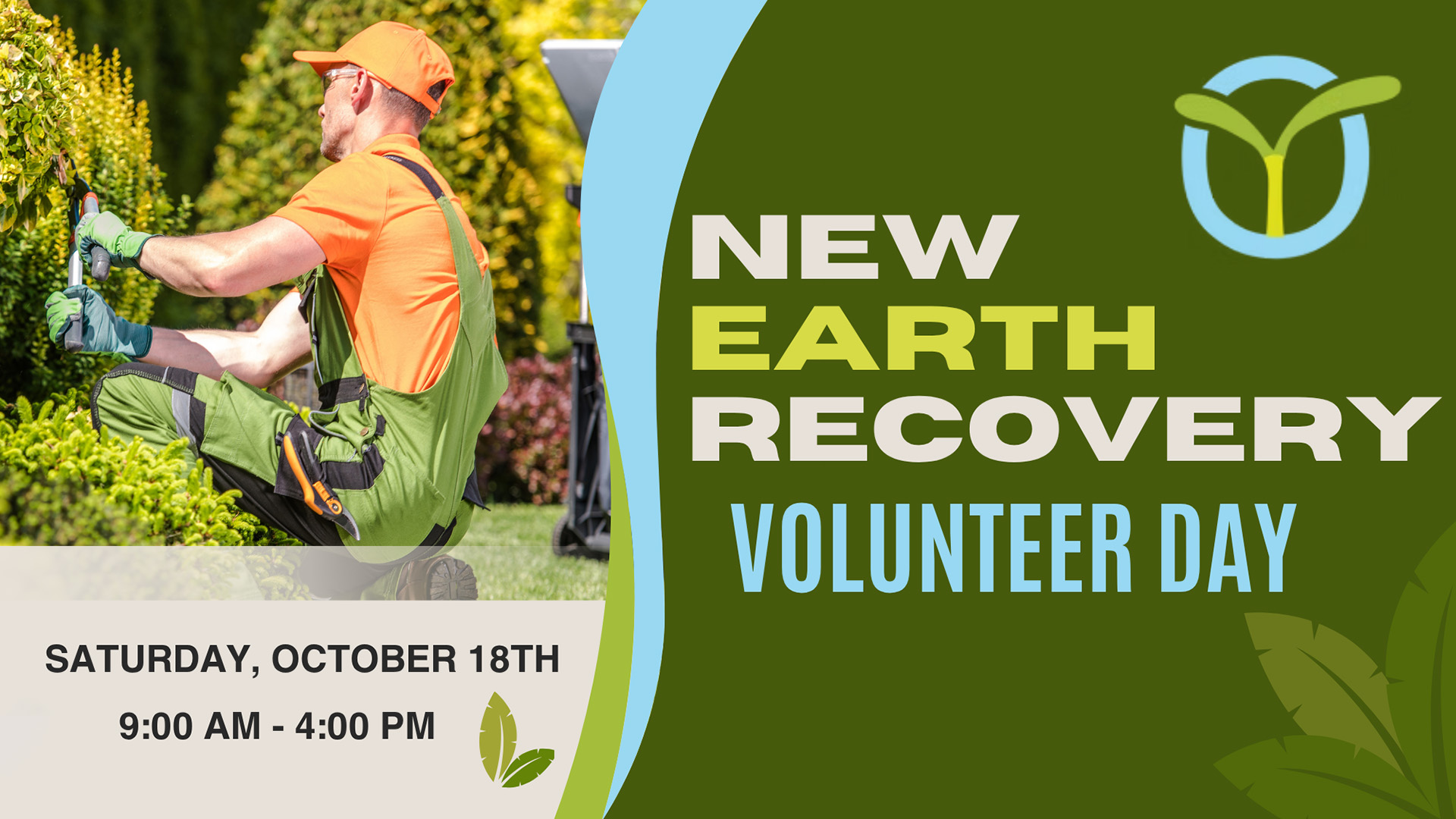 New Earth Recovery Volunteer Day - His Place Community Church