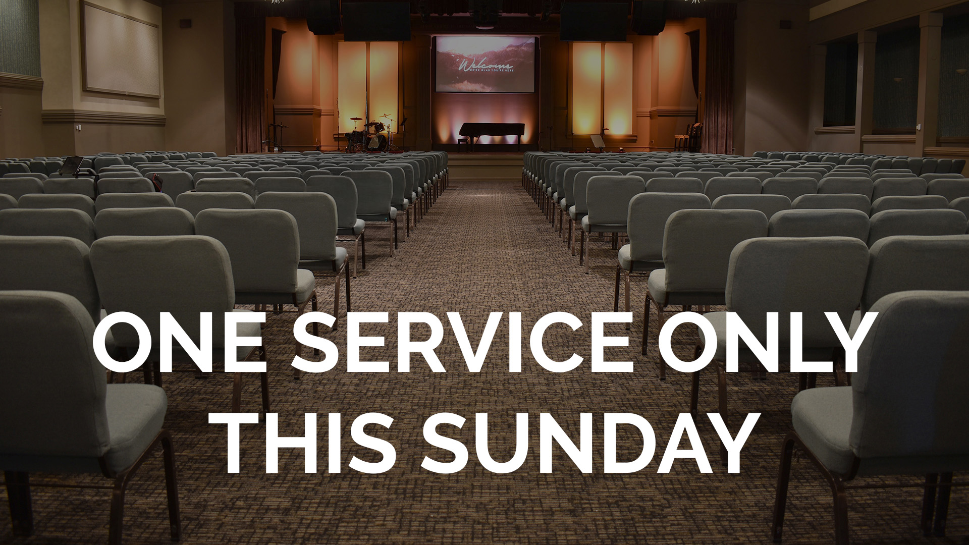 One service this Sunday, December 14th - His Place Community Church