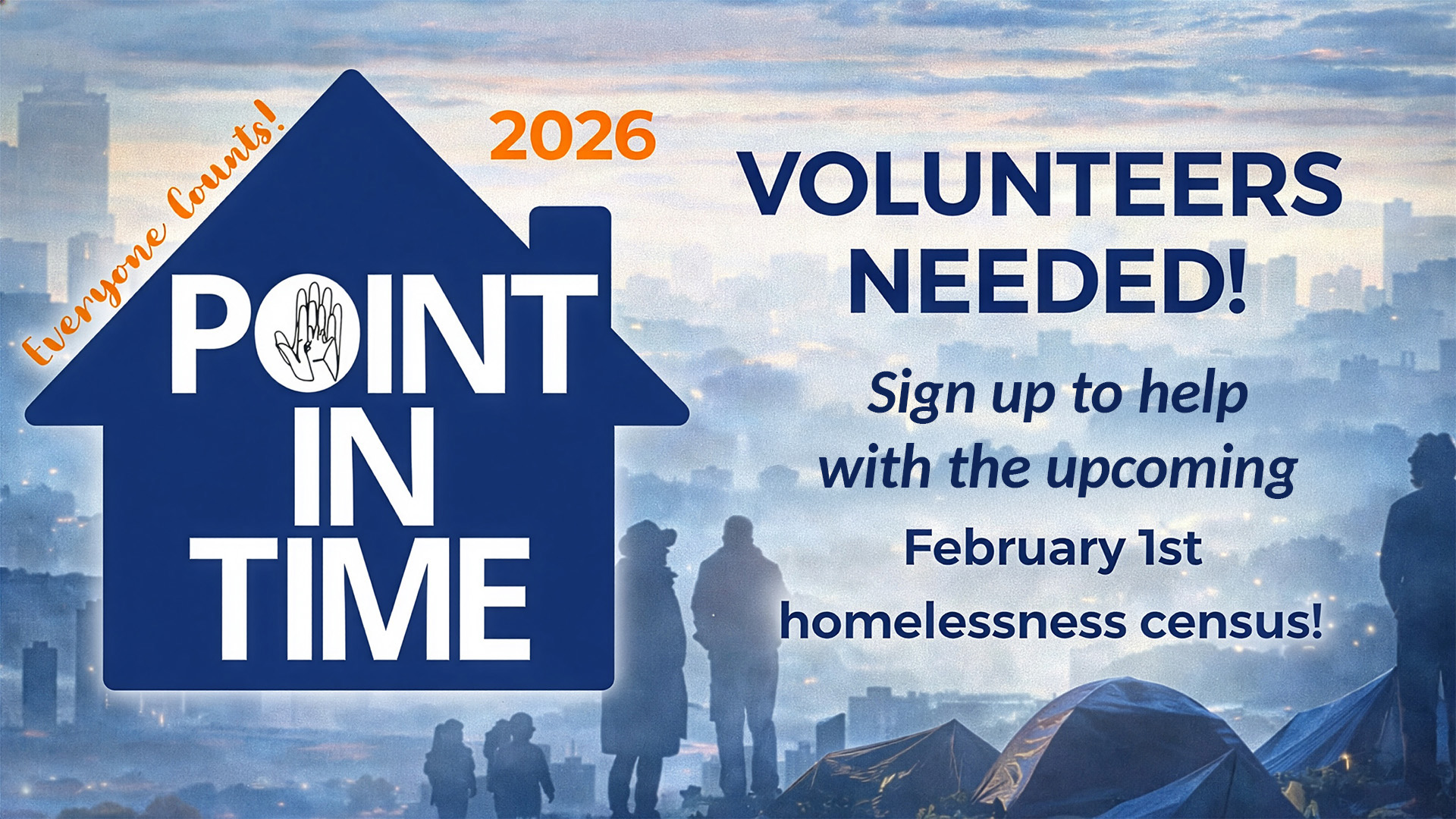 Point In Time volunteers - His Place Community Church